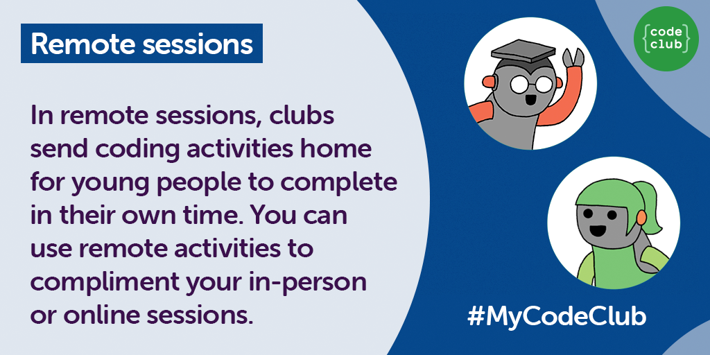Remote Sessions The Code Club Blog